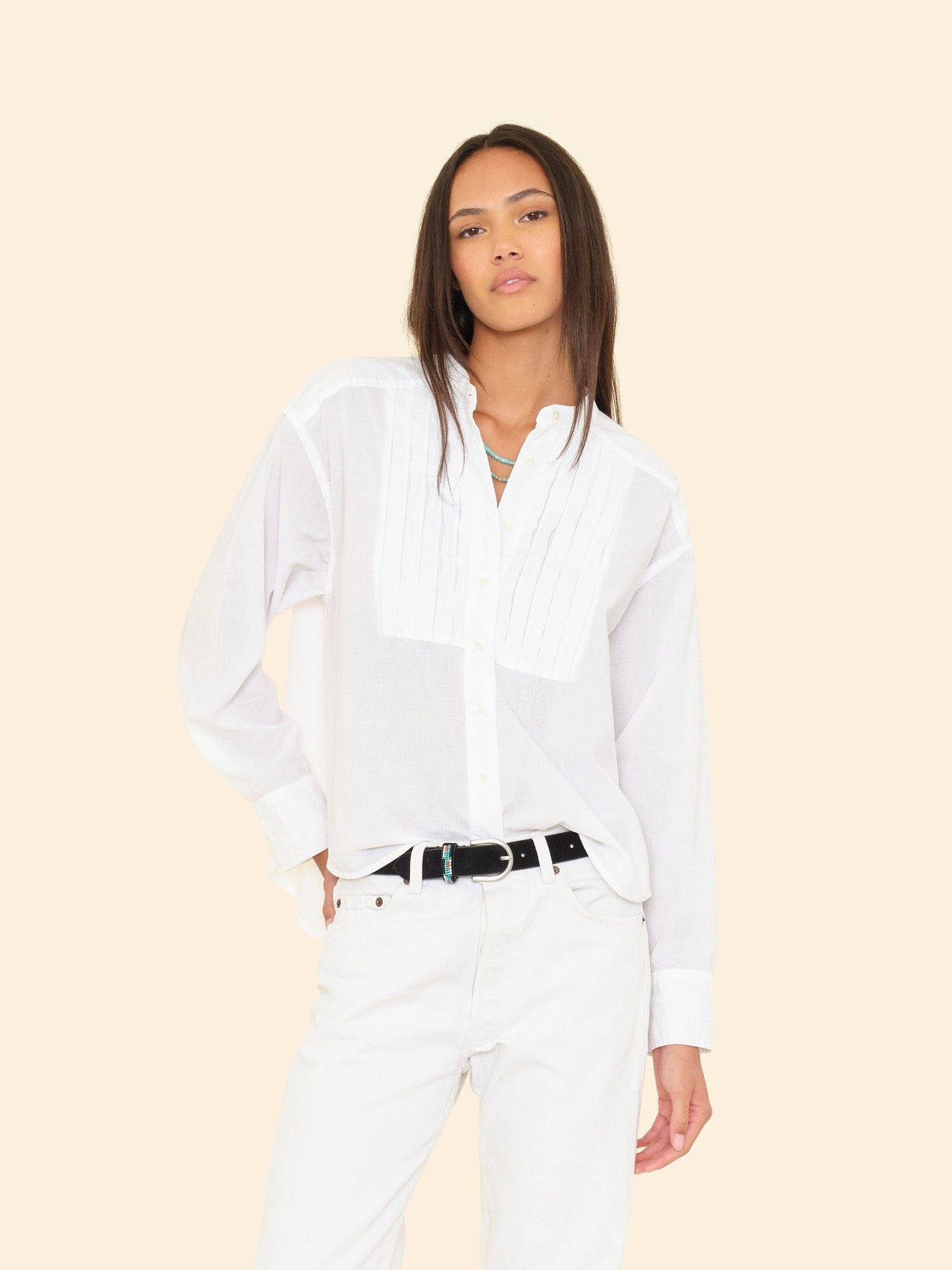 Blouse Miranda Shirt White – RUE MADAME | BOUTIQUE PARISIENNE